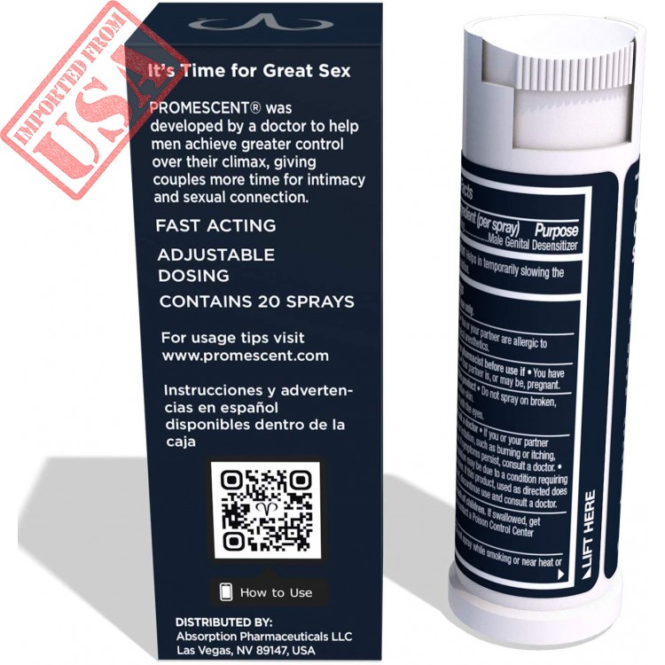 Original Promescent Delay Spray For Men Clinically Proven Usa Made